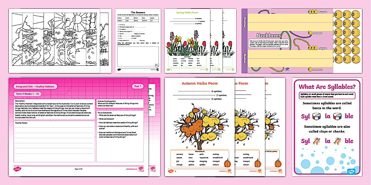 Healthy Habitats Yr 1 Wk 7-8 - Primary Integrated Unit
