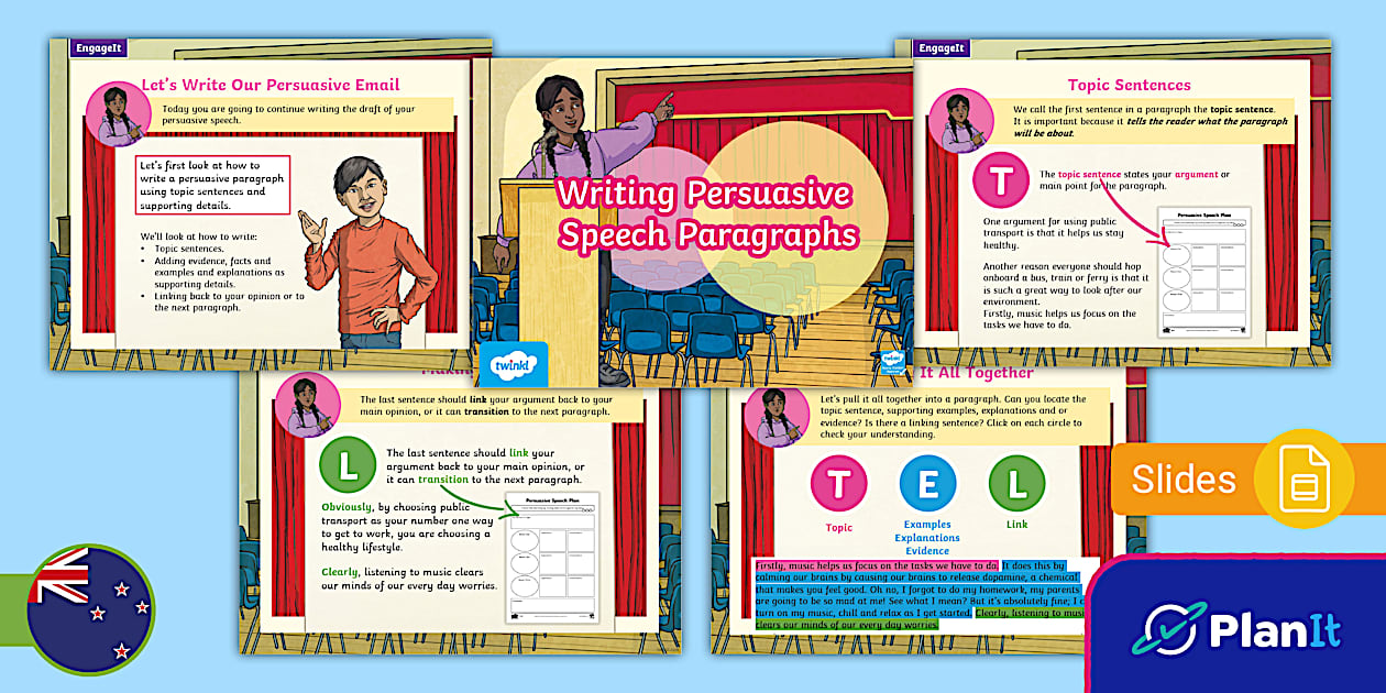 Phase 2 Speeches Lesson 5: Persuasive Speech Paragraphs