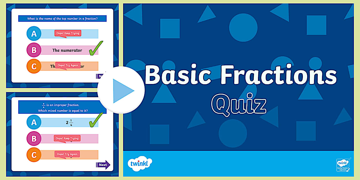Interactive Fractions Quiz | Twinkl Maths Resources - Twinkl
