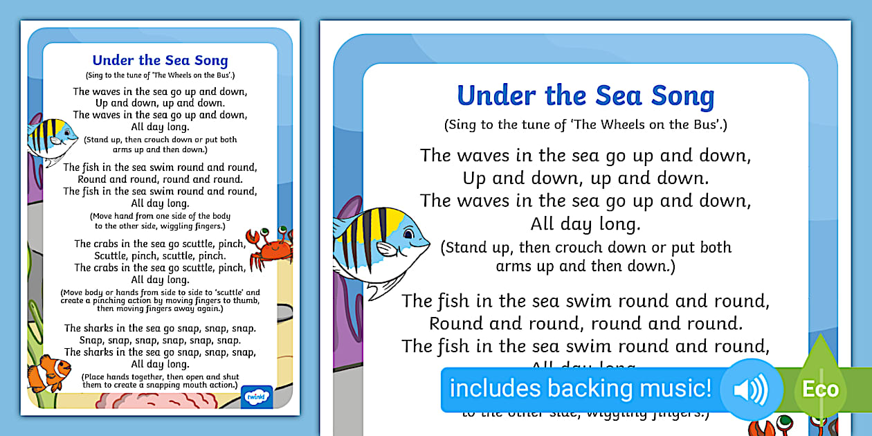 Under the Sea Song | Twinkl (l'enseignant a fait) - Twinkl