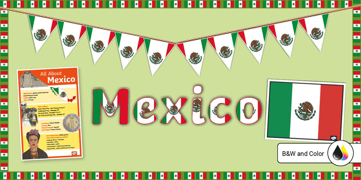 Mexico Bulletin Board Pack (Teacher-Made) - Twinkl
