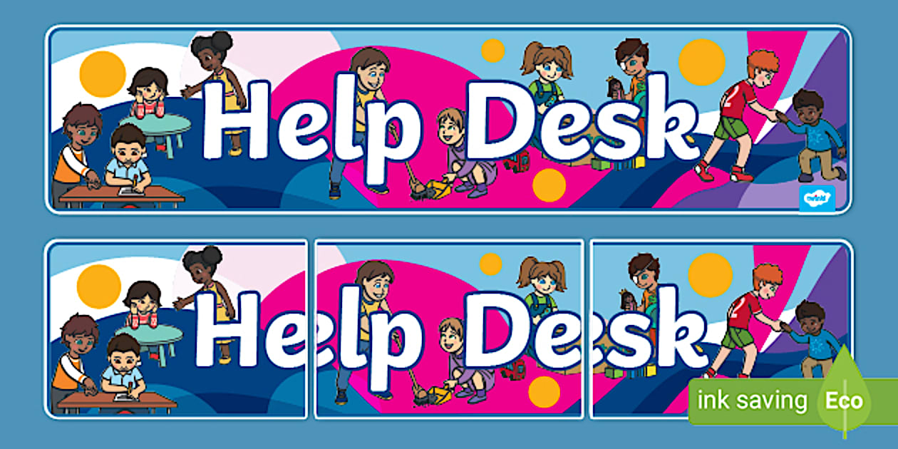 Help Desk Display Banner (teacher made) - Twinkl