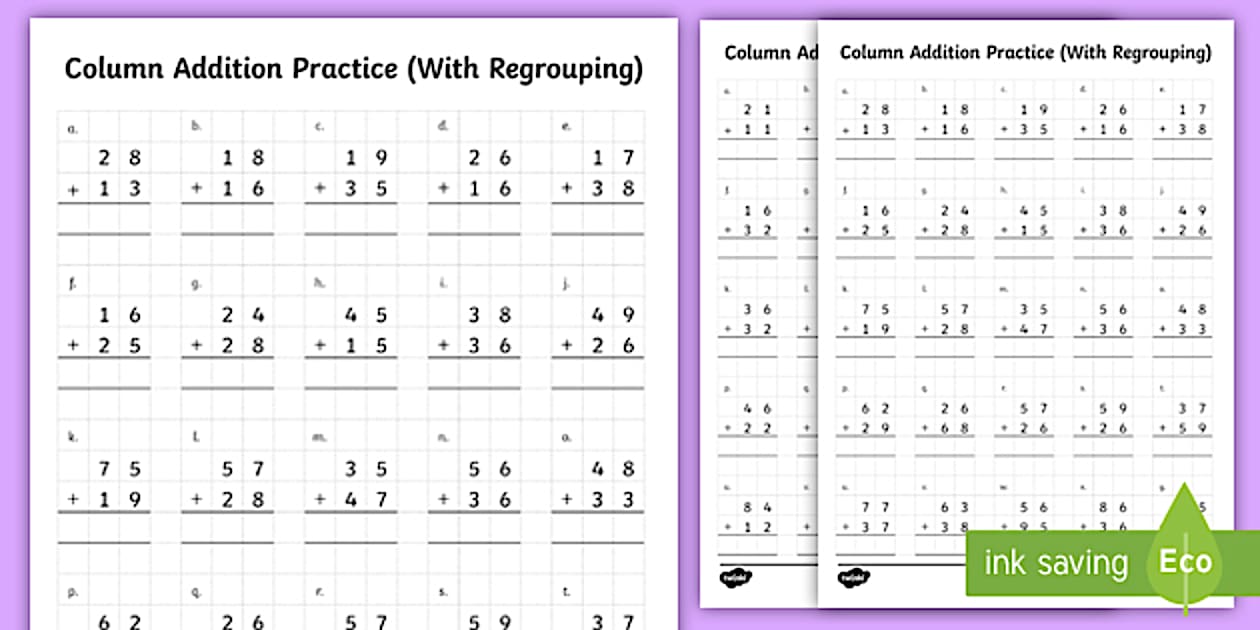 2-Digit Vertical/Column Addition | KS2 Maths