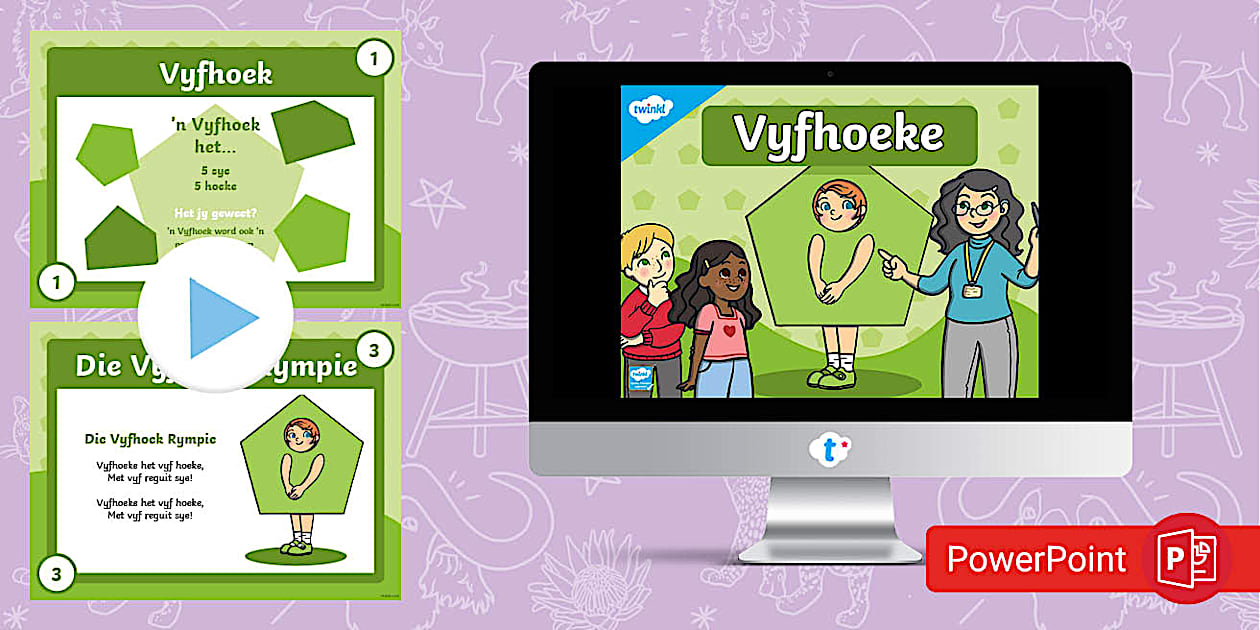 Alles oor 2D Vorms: Vyfhoeke PowerPoint (teacher made)