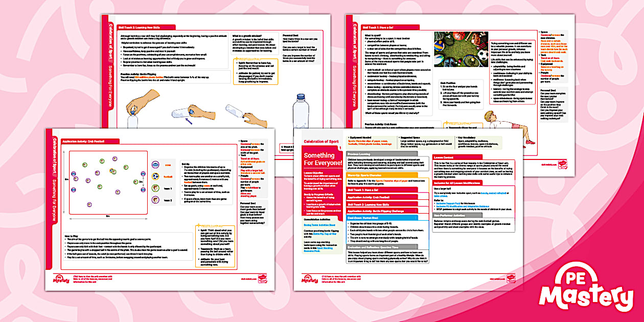 PE Mastery: LKS2 Celebration of Sport Lesson Plan - Lesson 1