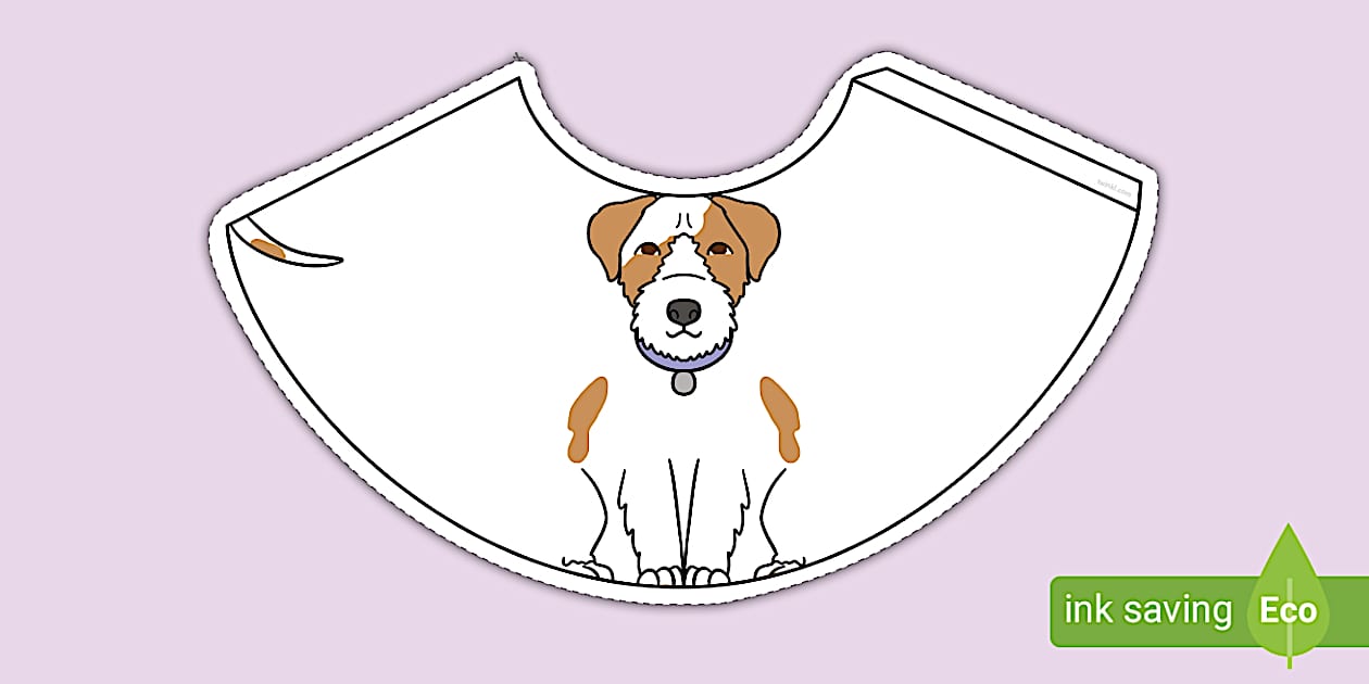 Jack Russell Dog Cone Character