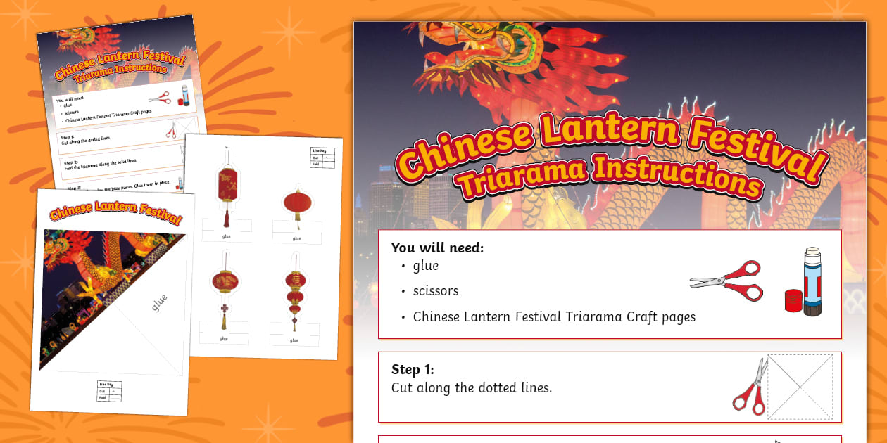 Chinese Lantern Festival KS2 Triarama Craft (teacher made)
