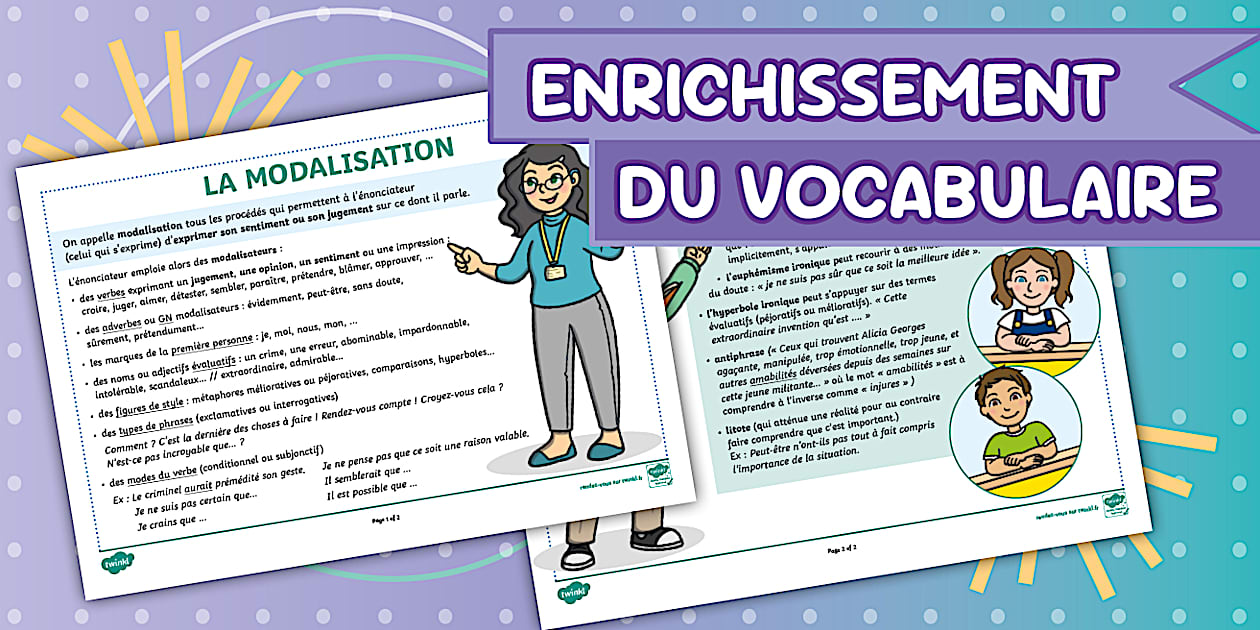 La modalisation - étude de la langue (Teacher-Made)