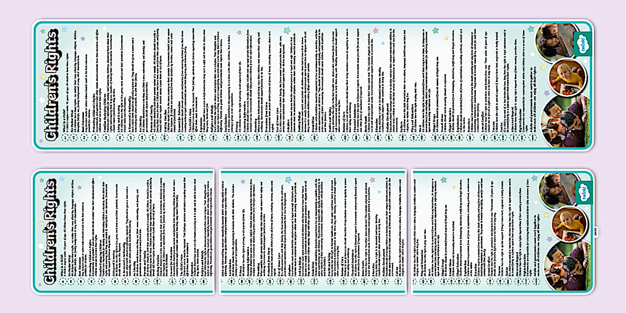 Children's Rights Display Poster (teacher made) - Twinkl