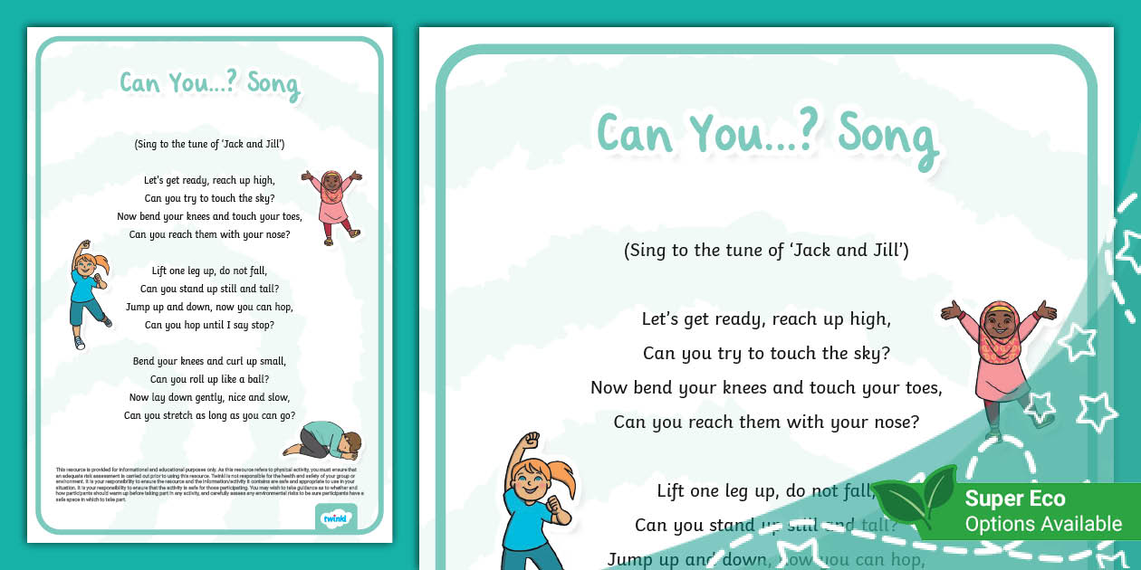 Can You...? Actions Song | Gross Motor Development - Twinkl