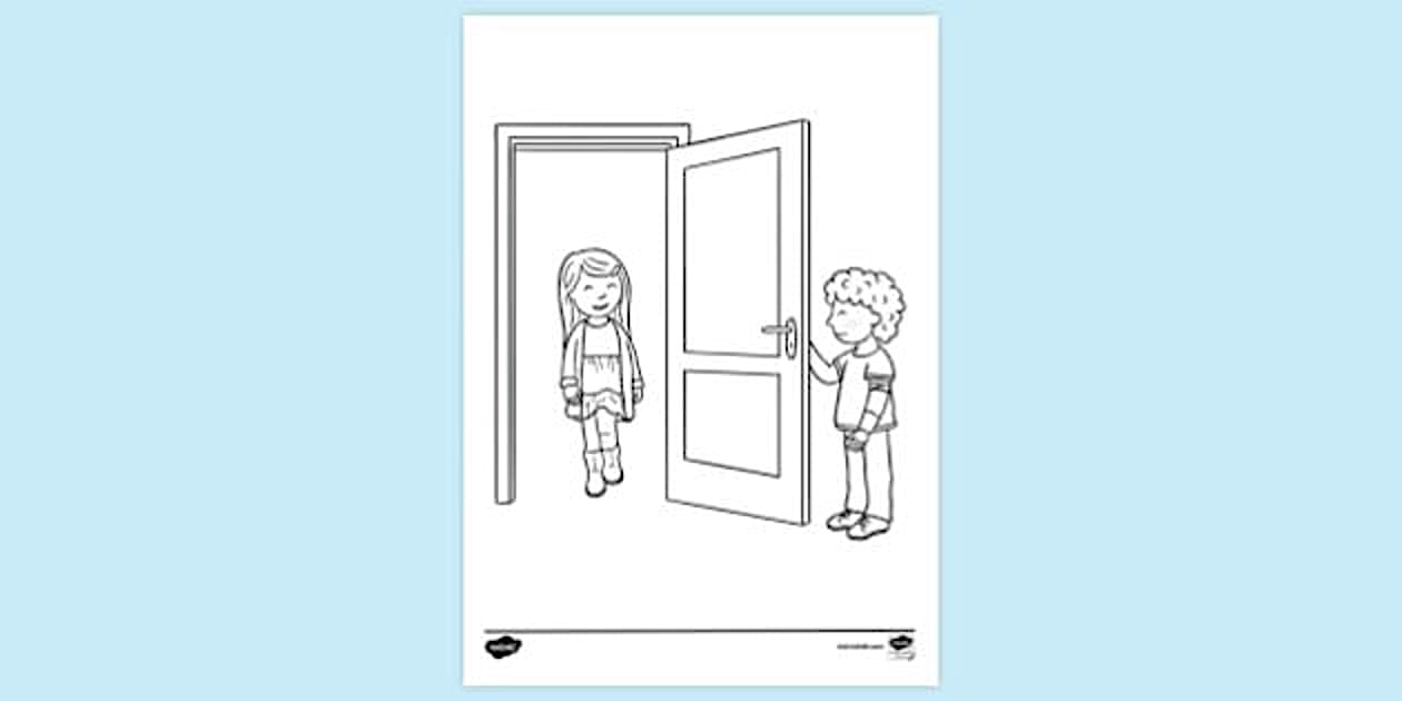 Friendly And Helpful Colouring Page | Colouring Sheets