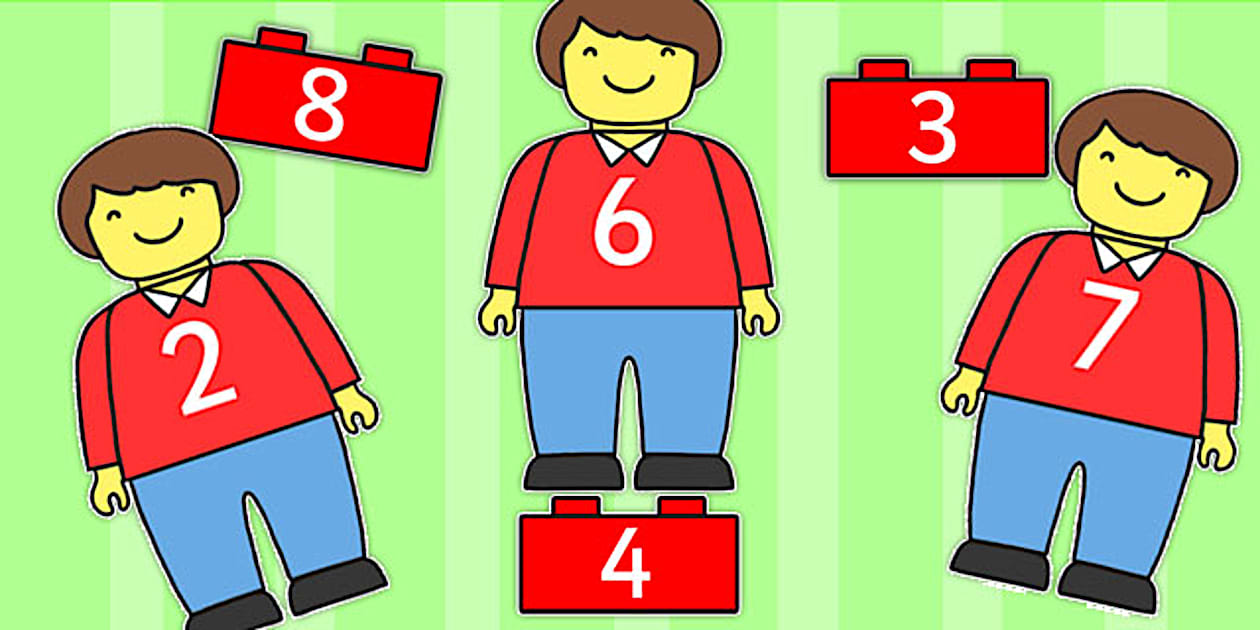 Lego Man Number Bonds Matching Activity (Teacher-Made)