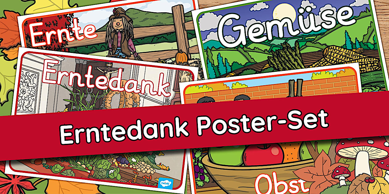 Erntedank Poster-Set
