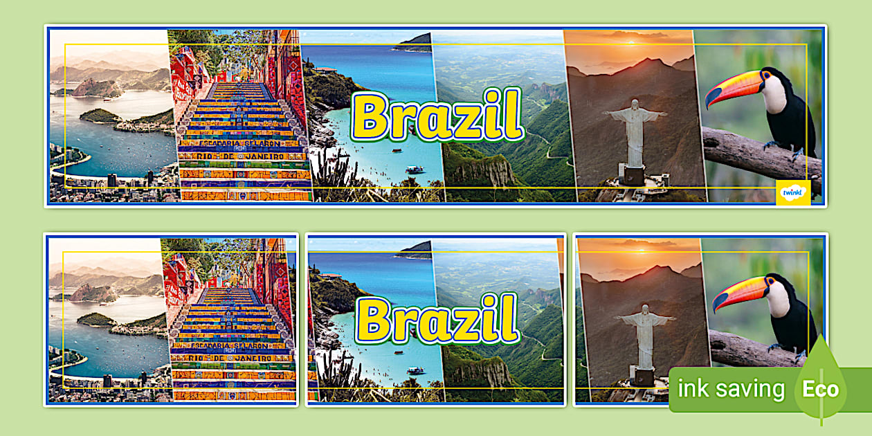 Brazil Photo Display Banner (teacher made) - Twinkl