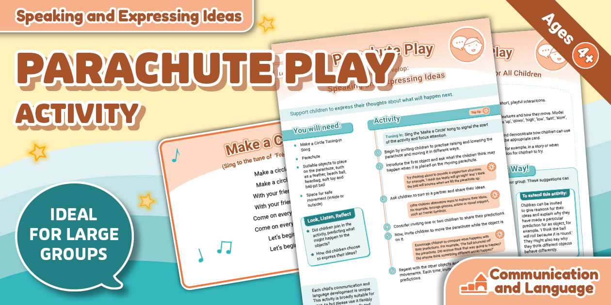 EYFS Communication and Language Activity: Speaking | Ages 4+