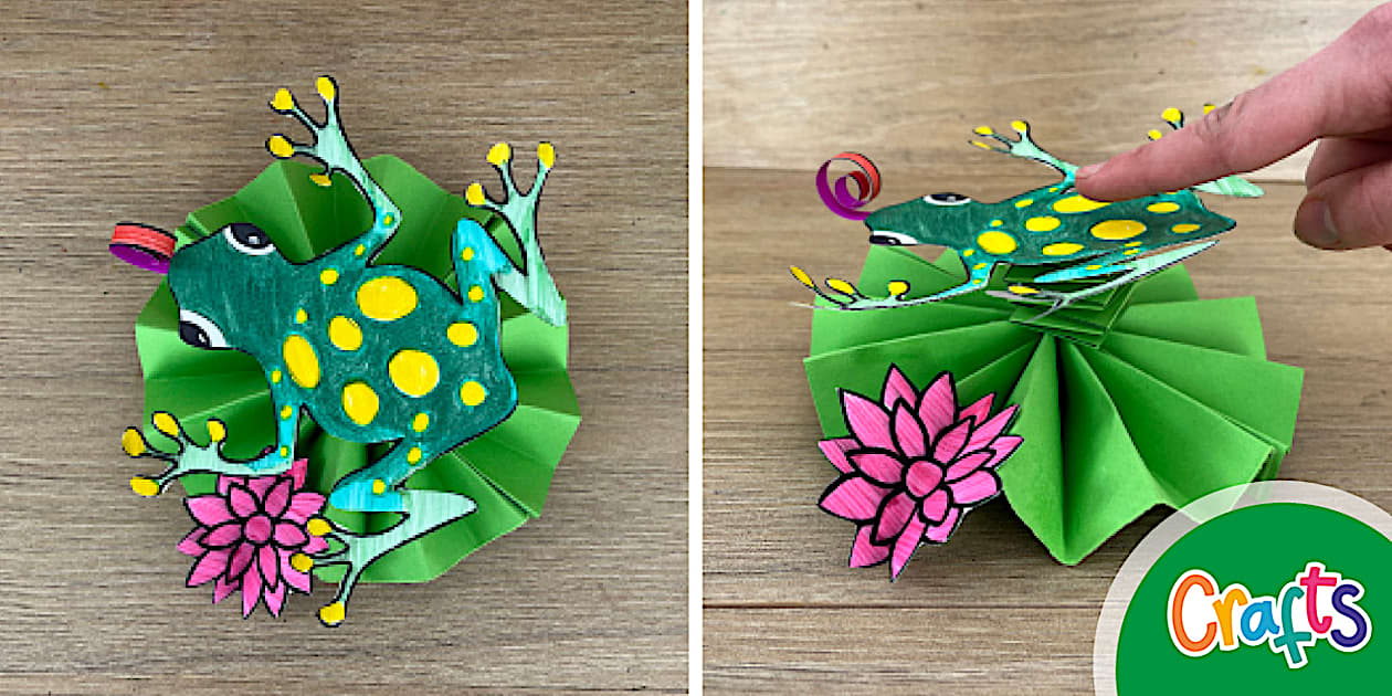 Manualidad: Rana saltarina - Twinkl Crafts (teacher made)