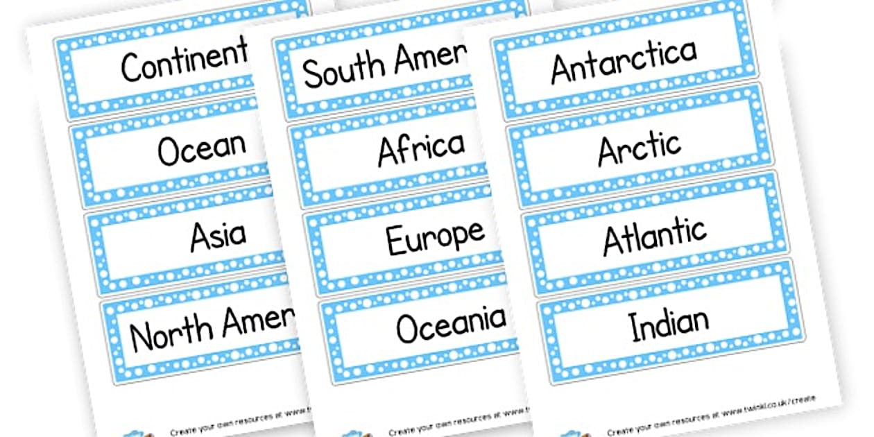 Geography Words Cards (teacher made) - Twinkl