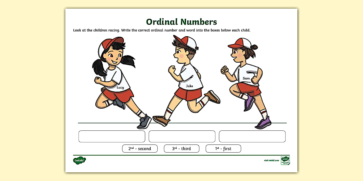 Sports Day: Ordinal Numbers (teacher made) - Twinkl