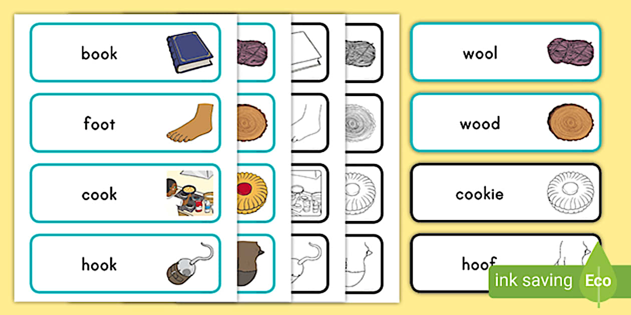 Short -oo Digraph Word Cards (teacher made) - Twinkl