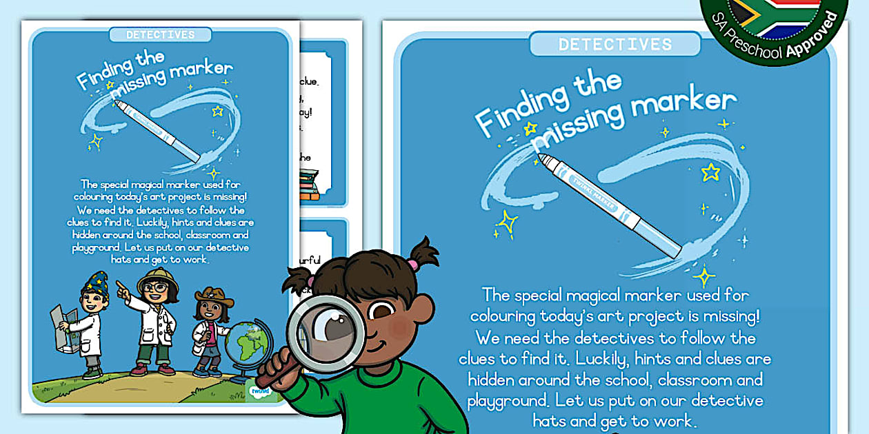 Preschool Problem-Solving: Finding the Missing Marker Preschool Problem-Solving: Finding the Missing Marker
