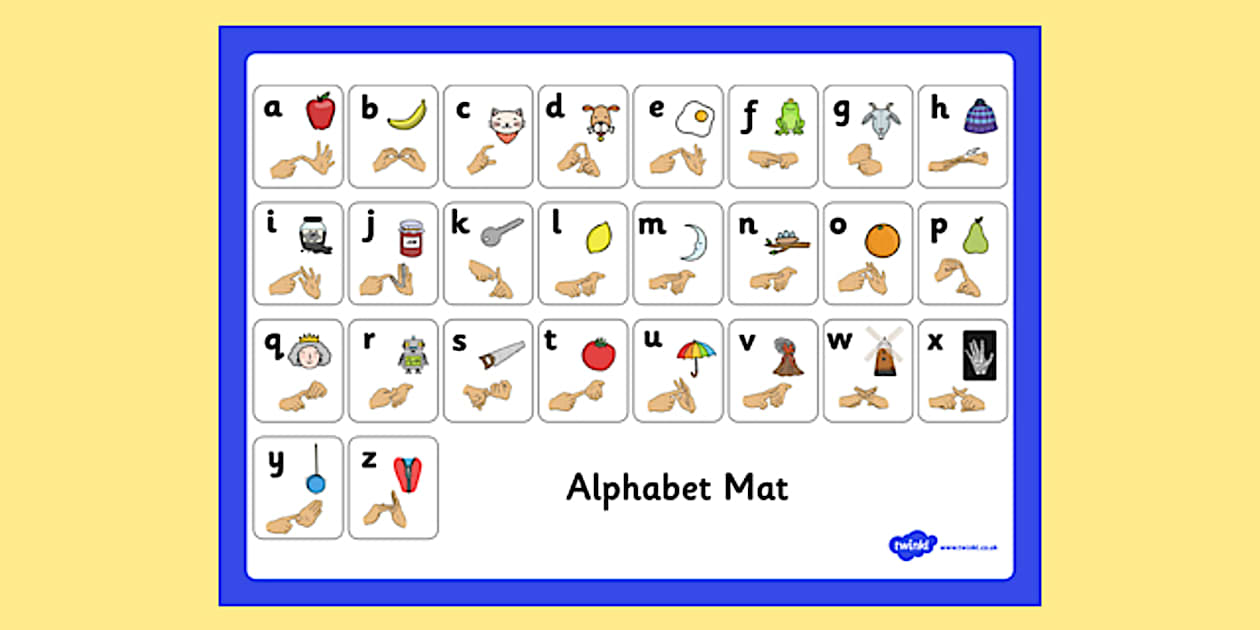 NZ Sign Language Alphabet Chart | New Zealand Sign Language