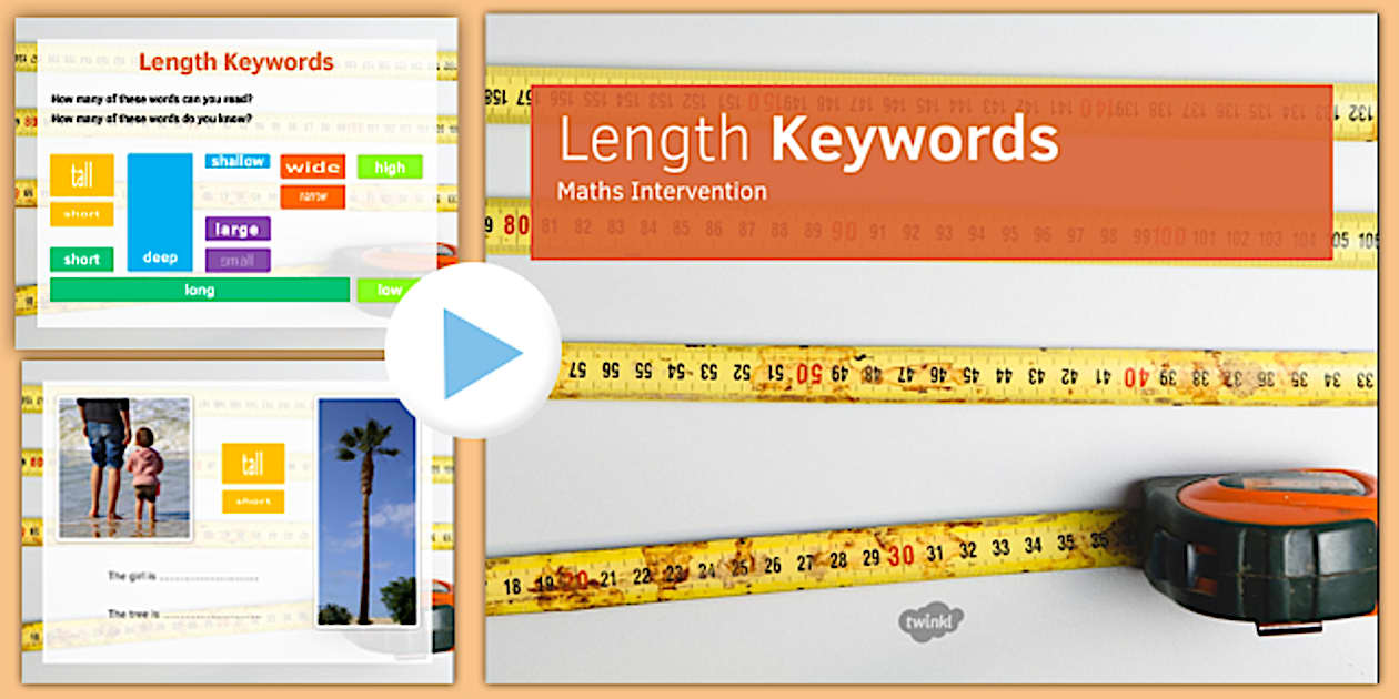Maths Intervention Length Keyword PowerPoint (teacher made)