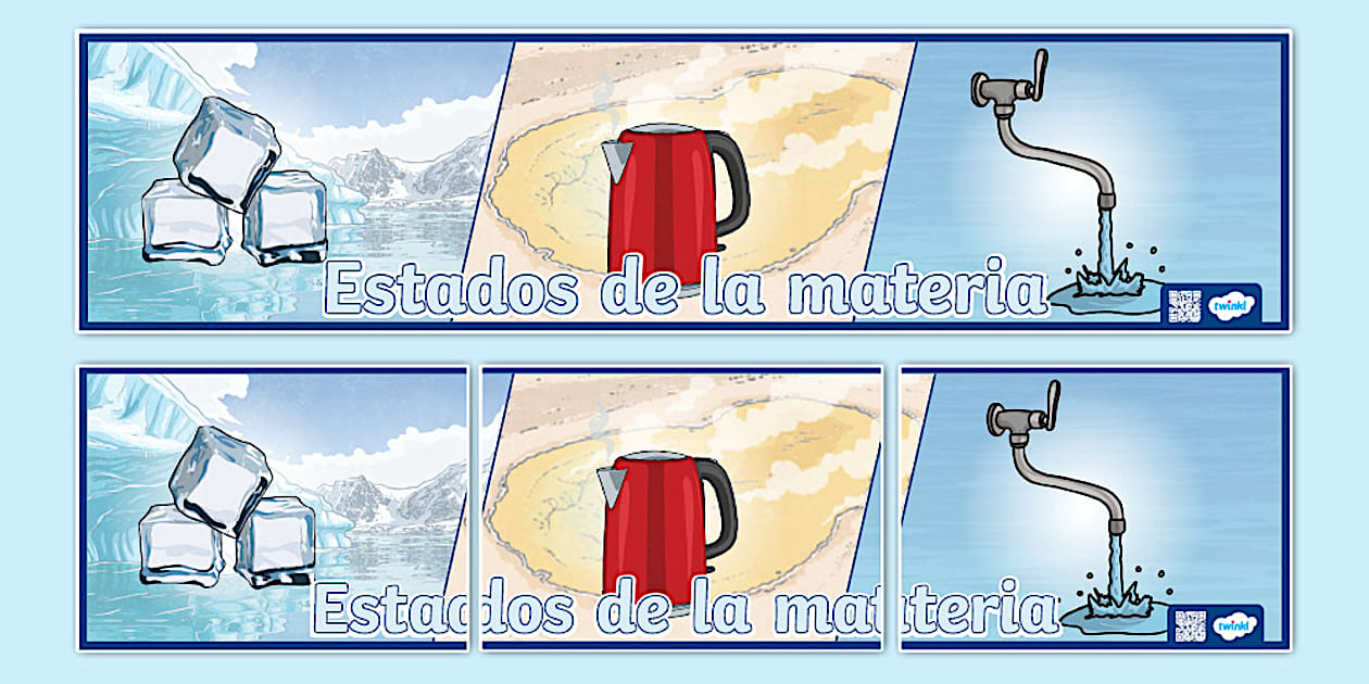 Pancarta: Estado de la materia (teacher made) - Twinkl