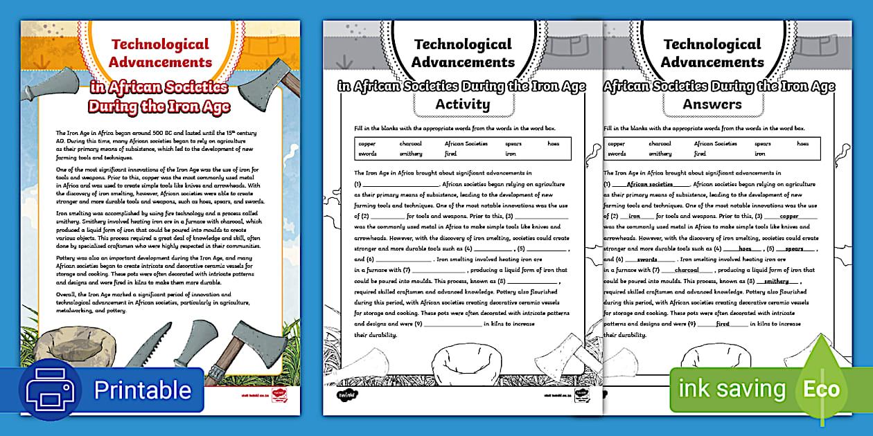Technological Advancements in African Societies in Iron Age