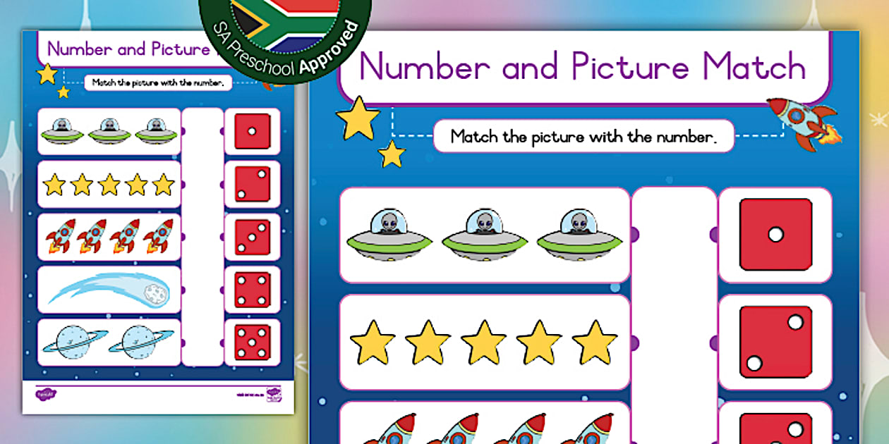 Preschool: Numeracy: Number and Picture Match (teacher made)