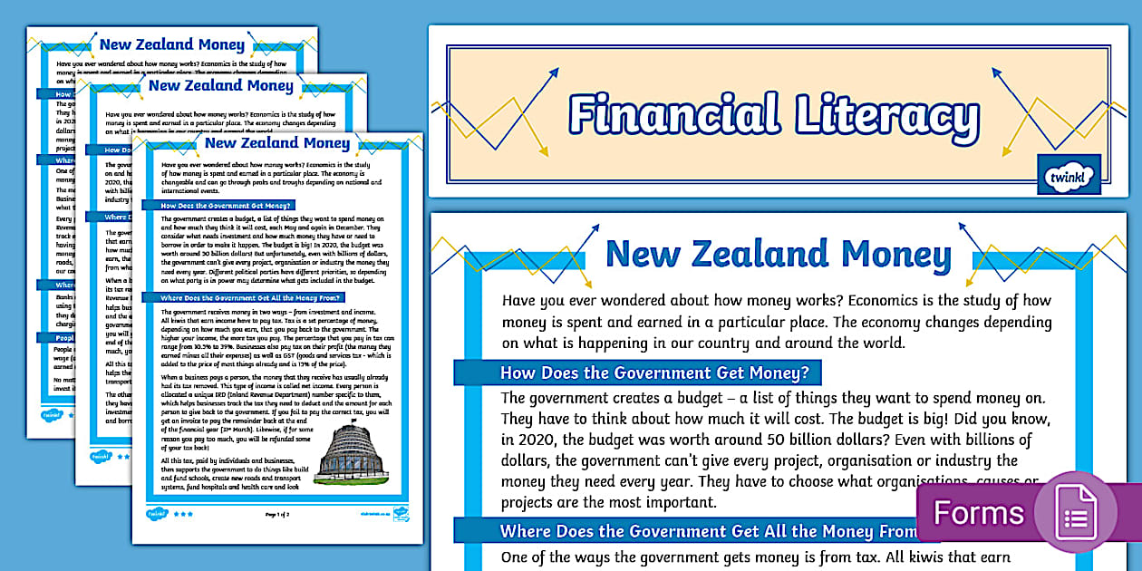 Financial Literacy Differentiated Reading Comprehension