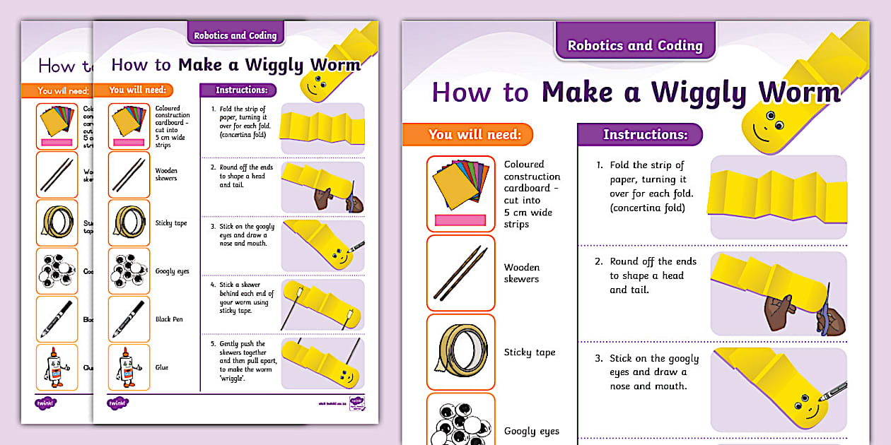 Robotics and Coding - Robotics - Puppet - Wiggly Worm