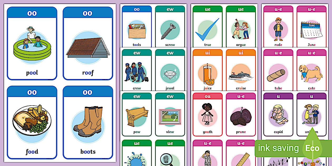 My Long oo Sound Family Flashcards - Twinkl