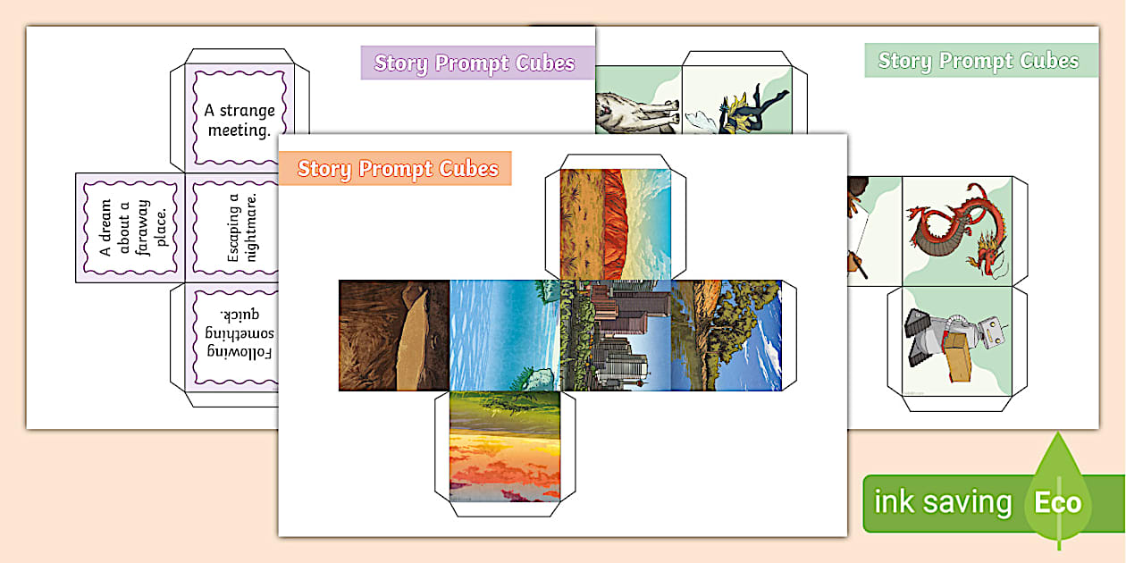 Story Prompt Cubes Ι Creative Writing Ι Primary Students