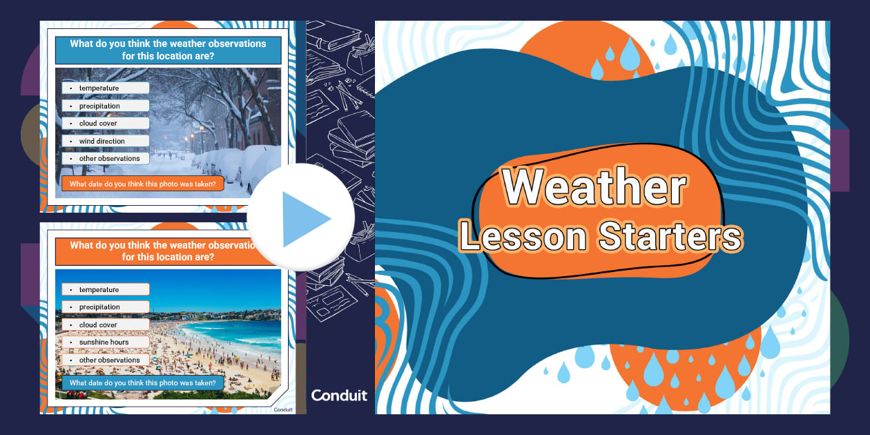 Weather Lesson Starters (teacher made) - Twinkl