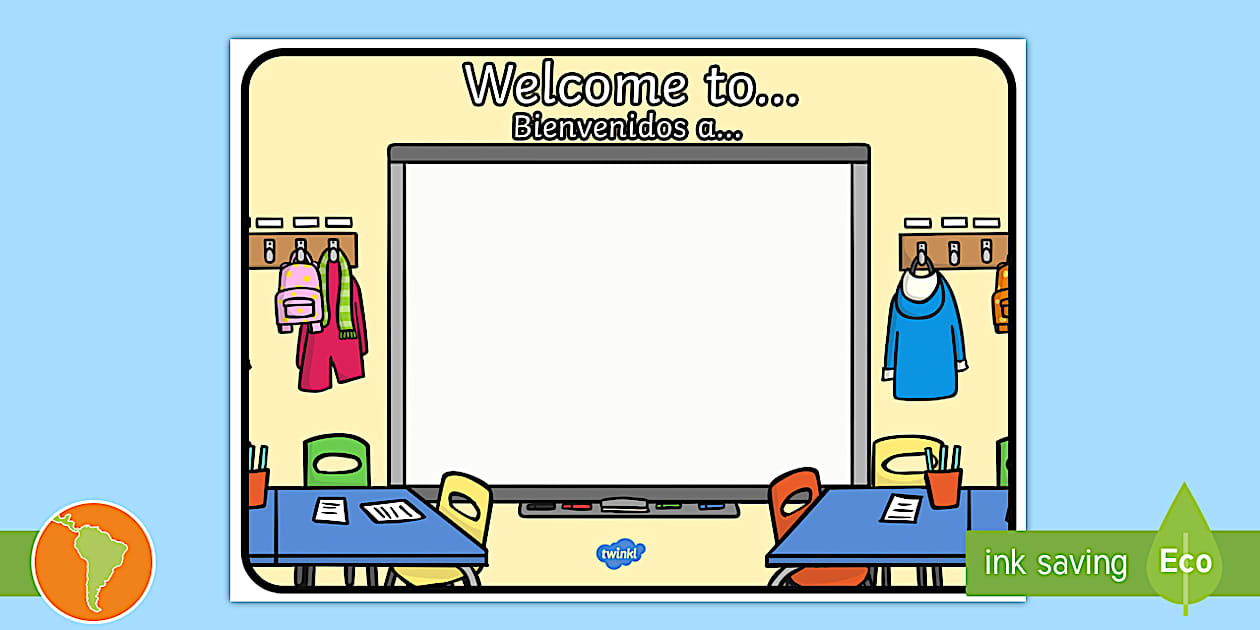 Welcome To Sign English/Spanish | Twinkl USA (teacher made)