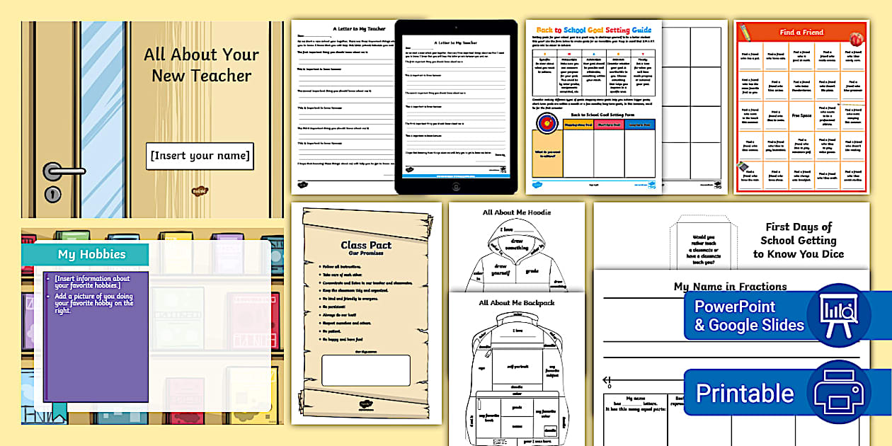 Third Grade First Day of School Activity Pack