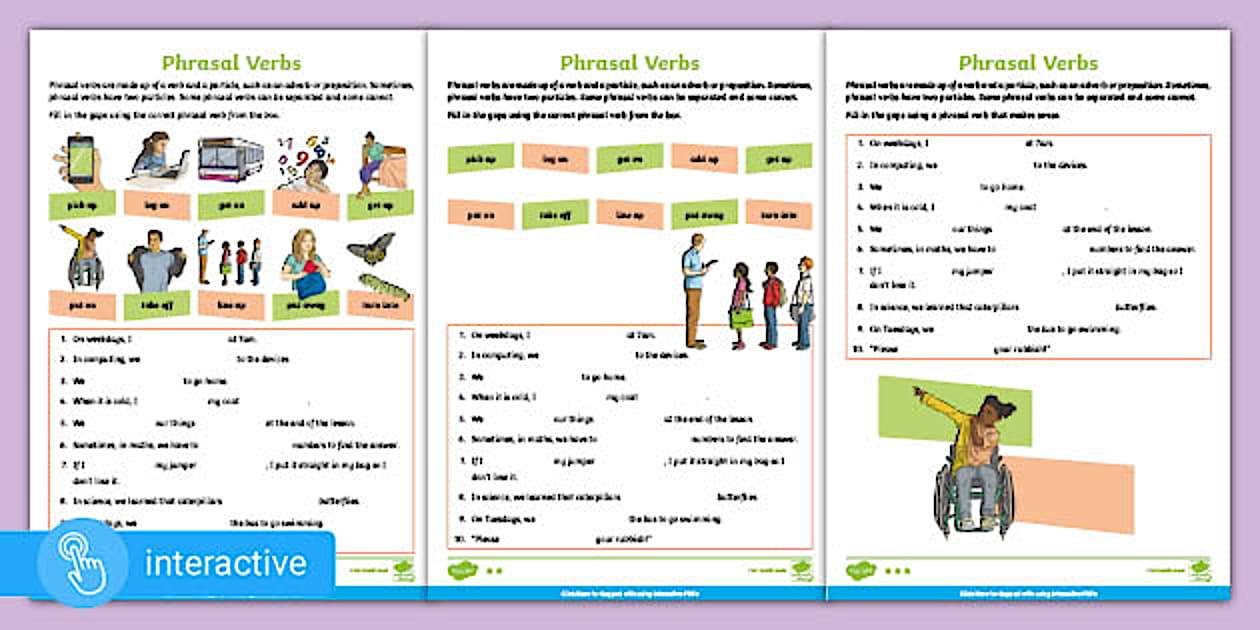 Phrasal Verbs - Interactive EAL Activity - Twinkl