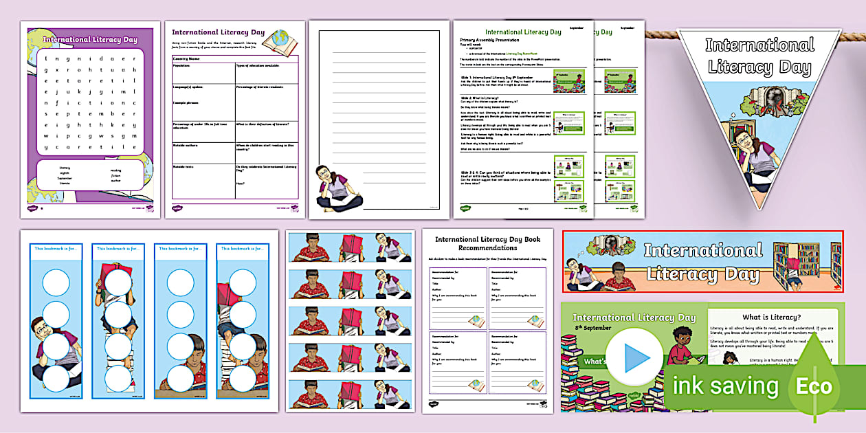 International Literacy Day Resource Pack (professor feito)