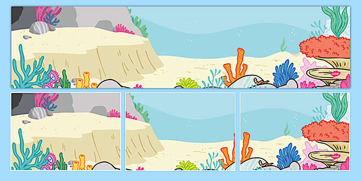 Under the Sea Small World and Puppet Show Background