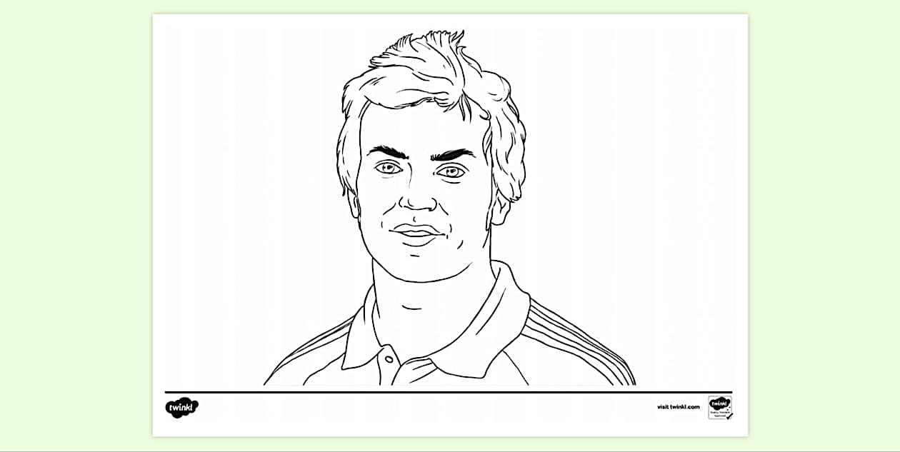 Tim Bailie Colouring Sheet | Colouring Sheets - Twinkl