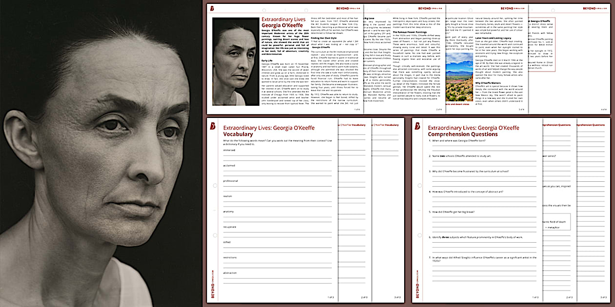 Extraordinary Lives: George O'Keeffe Reading Comprehension