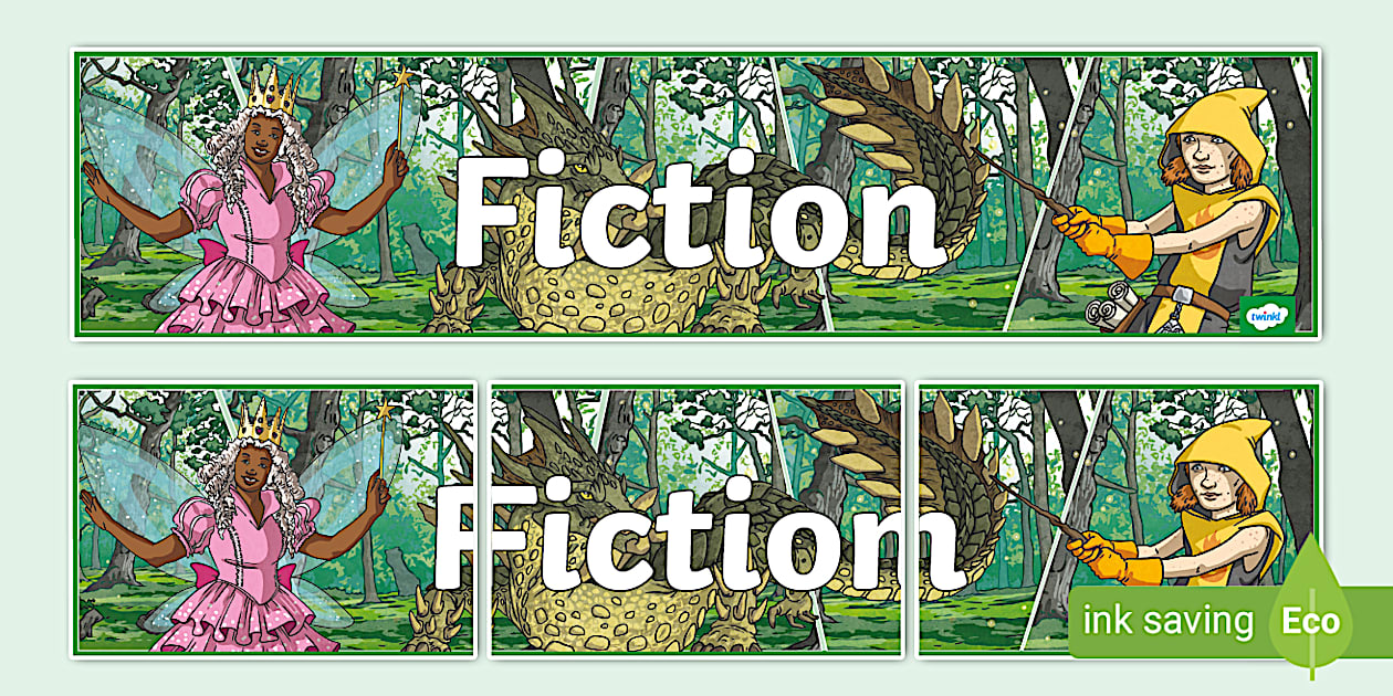 KS2 Fiction Display Banner (Teacher-Made) - Twinkl