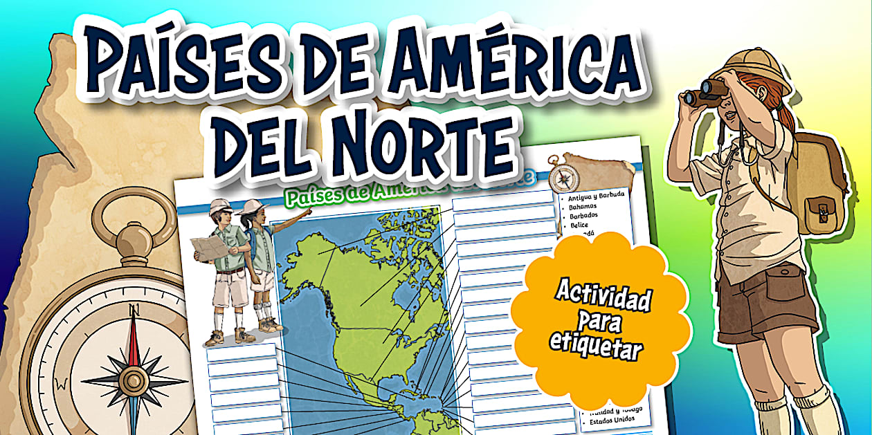 Ficha de actividad: Países de América del Norte