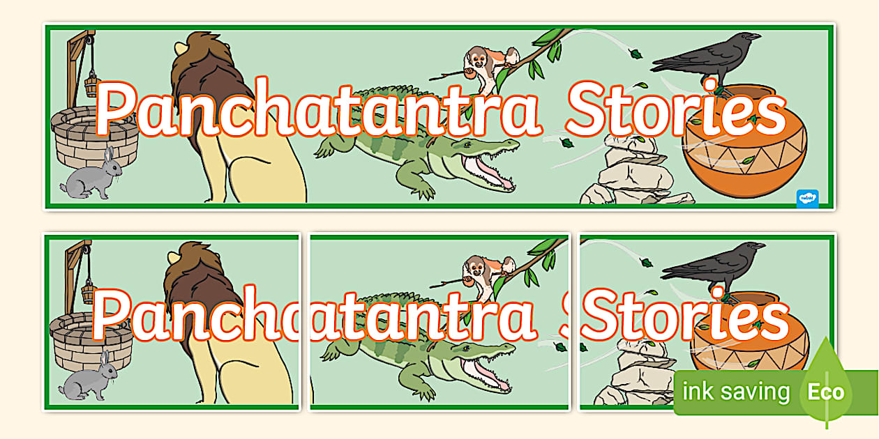 Panchatantra Stories Display Banner (teacher made) - Twinkl