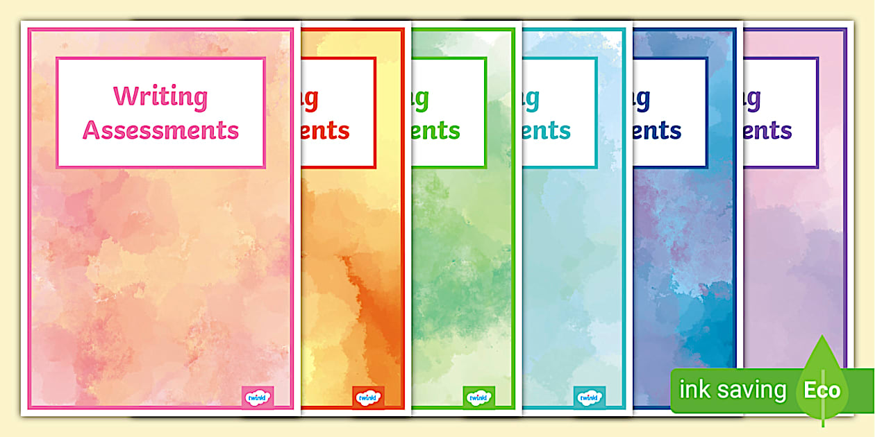 Writing Assessments Book Covers (teacher made) - Twinkl