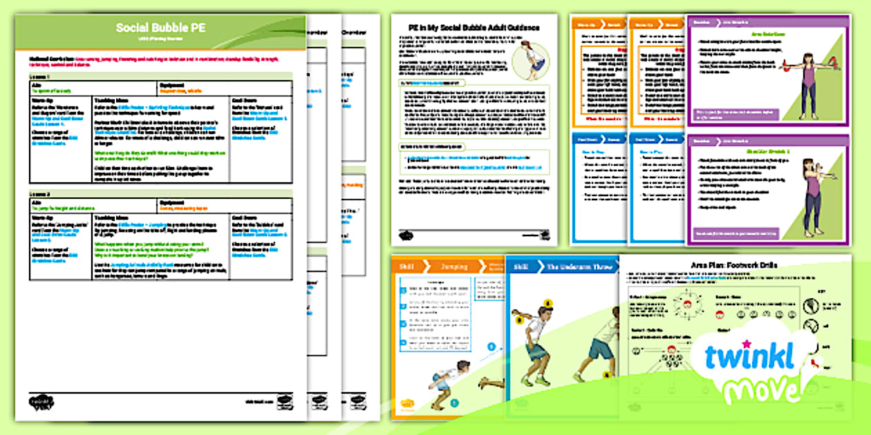 Socially Distanced Bubble PE Planning - LKS2 Multi-Skills Unit