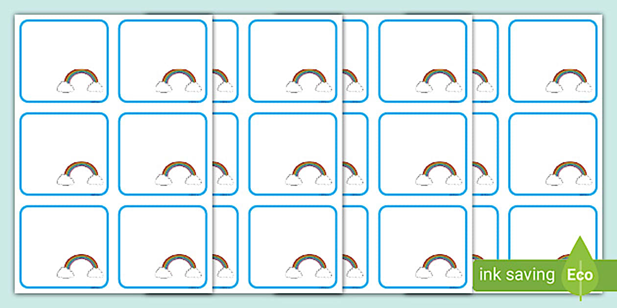 👉 Editable Rainbow Themed Name Labels (teacher made)