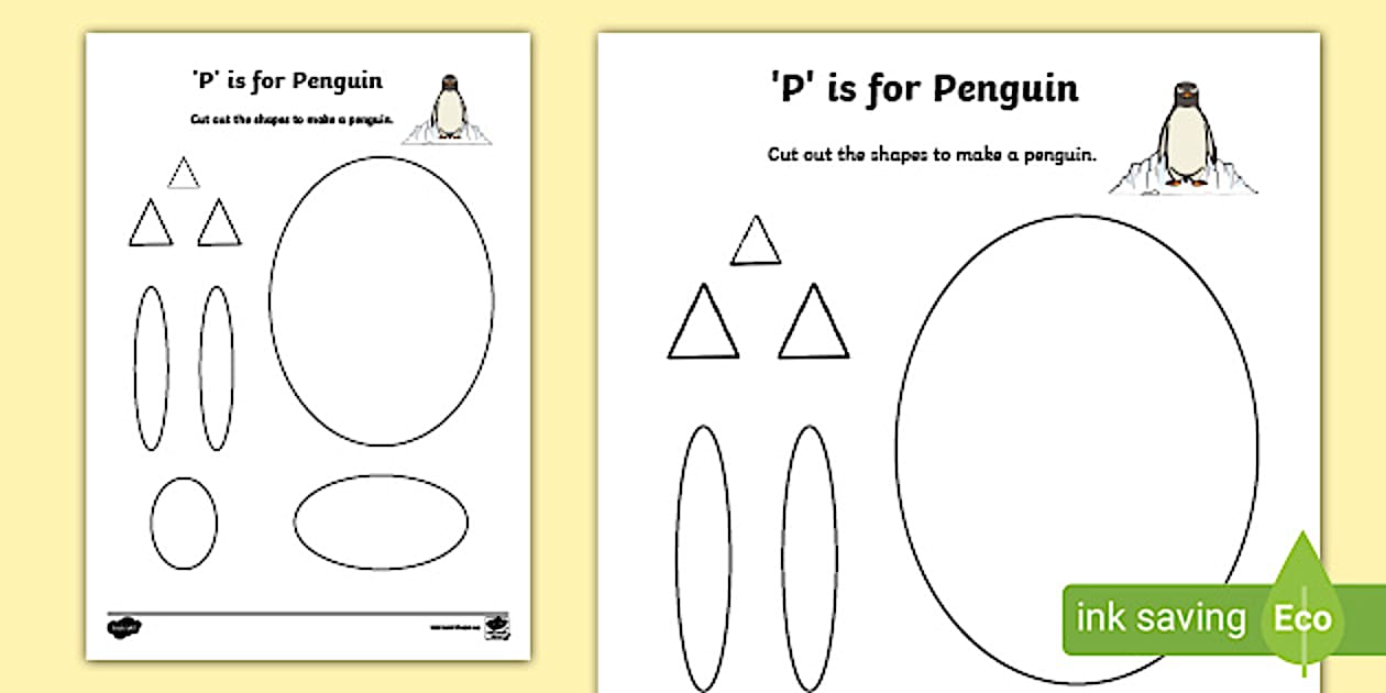 Black and White 'P' is for Penguin Craft (teacher made)