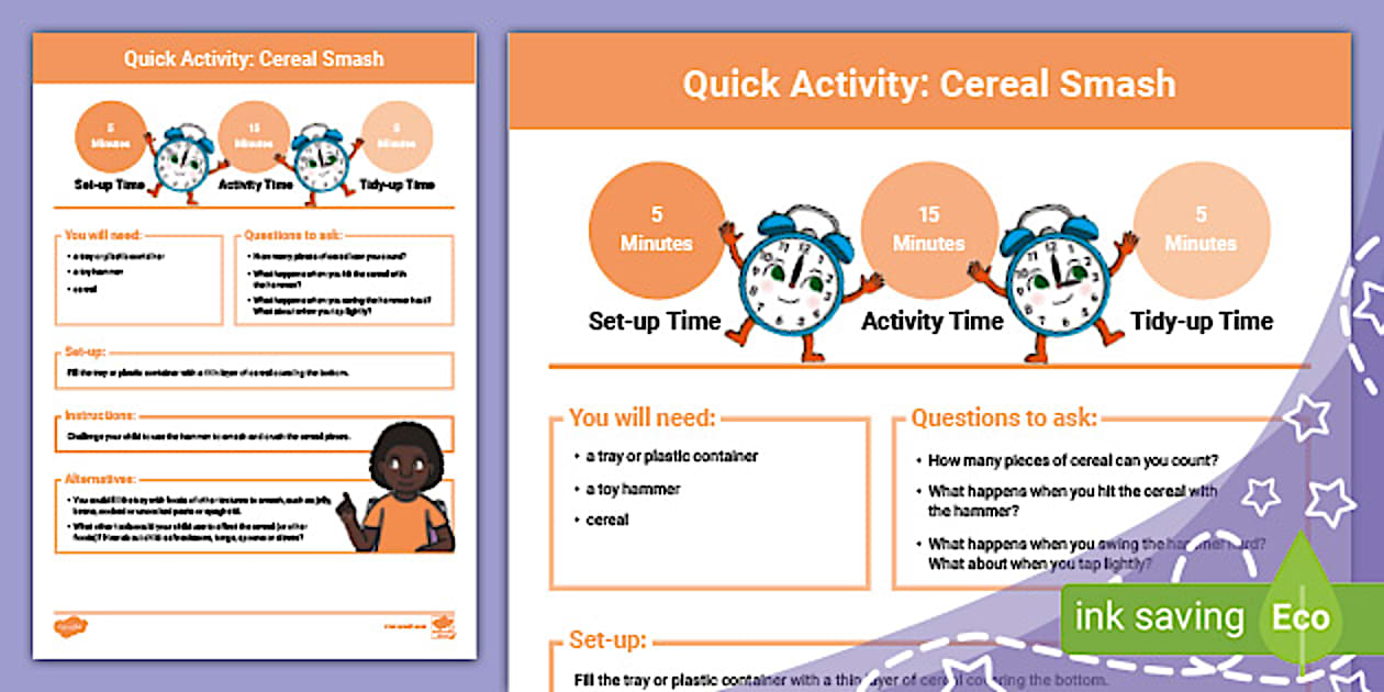 Quick Activity: Cereal Smash (Teacher-Made) - Twinkl