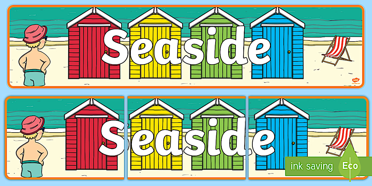 Seaside Display Banner (teacher made) - Twinkl